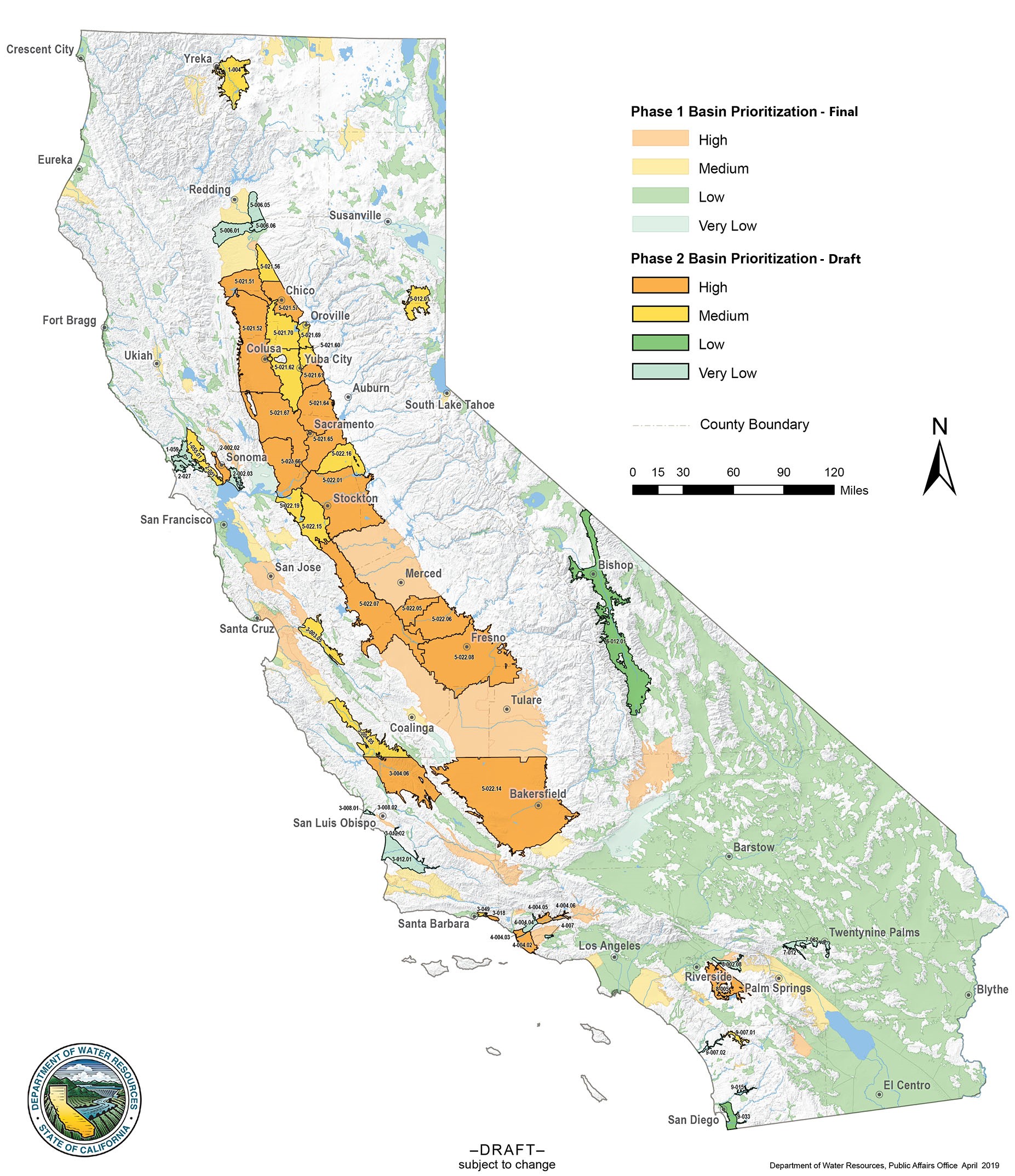 Draft SGMA Basin Prioritization for Modified Basins Public Meeting
